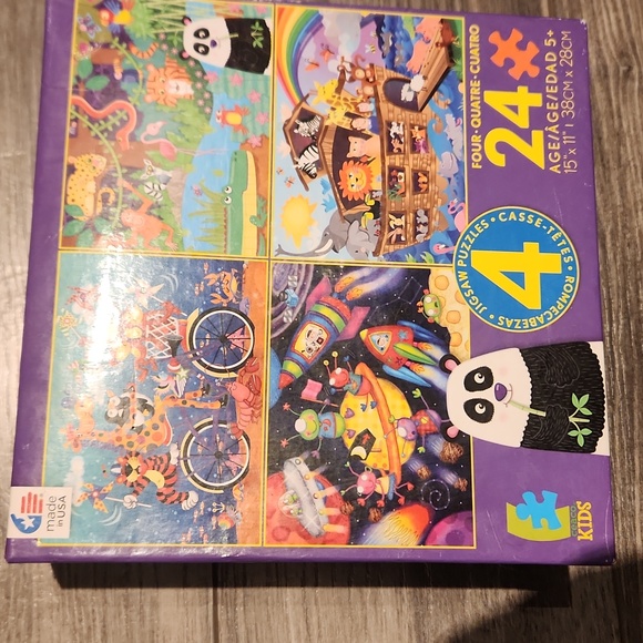 ceaco | Toys | Nib Ceaco Kids 4 Jigsaw Puzzles 5 X 11 For Ages 5 | Poshmark